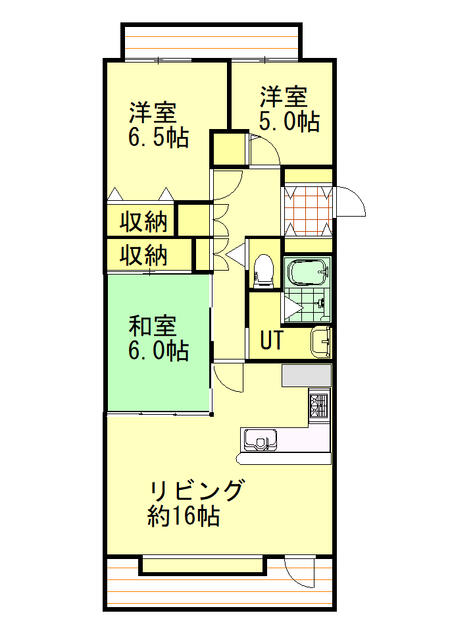 【ハトマークサイト】北海道札幌市中央区南一条東7丁目の カーサ大通506 3LDK 中古マンション