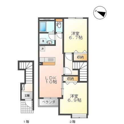 【ハトマークサイト岩手】岩手県陸前高田市竹駒町字相川の ツリーフィールド 203 2LDK アパート