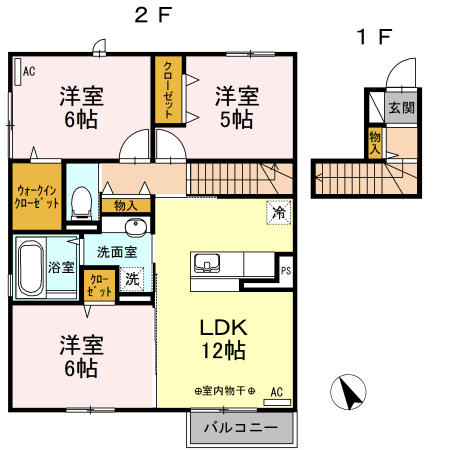 【ハトマークサイト】岩手県北上市本石町2丁目の ルミエール本石202 3LDK アパート