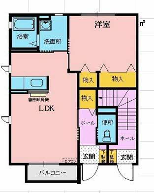 【ハトマークサイト】岩手県北上市北鬼柳5地割の ドエル・サーラB101 1LDK アパート