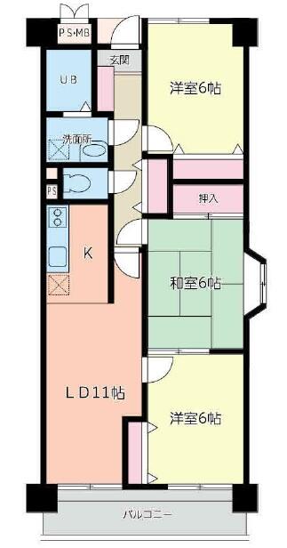 【8100.jp(ハトマル.ジェイピー)】宮城県名取市手倉田字諏訪の レジデンス手倉田Ⅰ 206 3LDK マンション