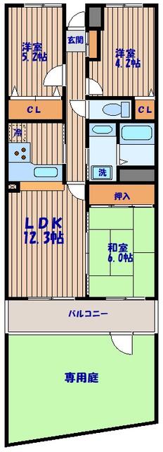 【ハトマークサイト】宮城県仙台市太白区茂ケ崎3丁目の 茂ケ崎3丁目分譲賃貸マンション 100 3LDK マンション
