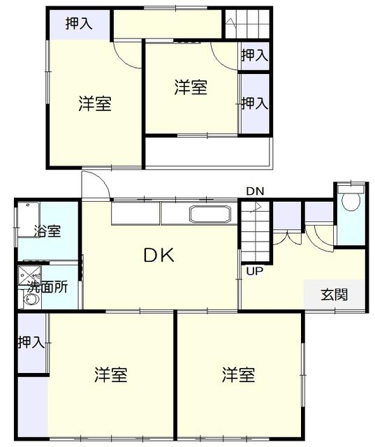 【ハトマークサイト】宮城県大崎市三本木新町2丁目の 三本木新町 4DK 貸家