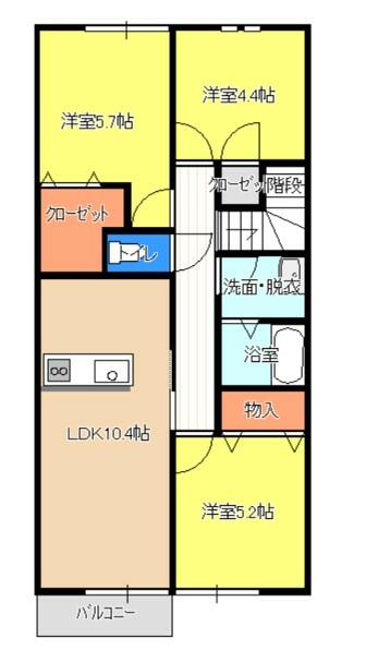 【ハトマークサイト】宮城県気仙沼市栄町の プラージュ22 202 3LDK アパート