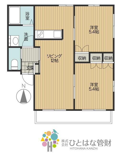 【ハトマークサイト】宮城県気仙沼市西八幡町の e´toile 202 2LDK アパート