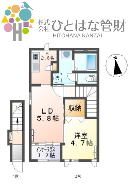 【ハトマークサイト】宮城県気仙沼市西八幡町の ブランセフィランス201 1LDK アパート