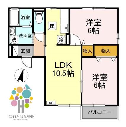 【ハトマークサイト】宮城県気仙沼市南郷の パル髙良103 2LDK アパート