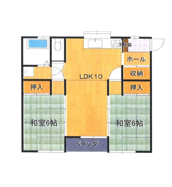 【ハトマークサイト】福島県福島市森合字高野の フラワーハイツⅡ 101 2LDK アパート