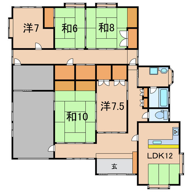 【ハトマークサイト】福島県大沼郡会津美里町八木沢字大門の 5LDK 中古一戸建
