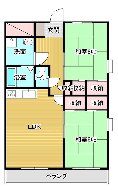 【ハトマークサイト】福島県会津若松市慶山1丁目の 東山ハウスⅡ307 2LDK マンション