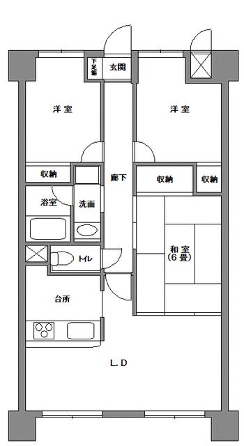 【ハトマークサイト】福島県会津若松市旭町の サンシティ会津旭町407 3LDK マンション