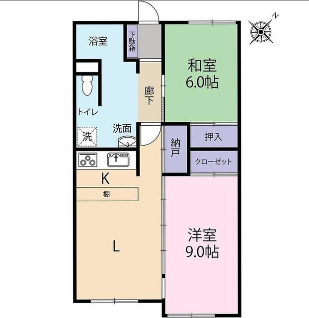 【ハトマークサイト】福島県福島市大明神の カメリヤコーポラス407 2LDK 中古マンション