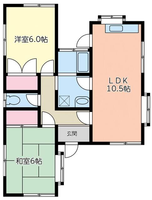【ハトマークサイト】栃木県足利市大前町の TKレジデンス 2LDK 貸家
