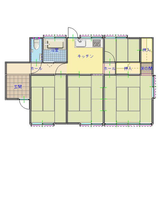 【ハトマークサイト】栃木県佐野市久保町の 4DK 中古一戸建
