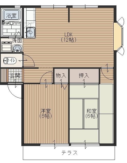 【ハトマークサイト】埼玉県所沢市大字荒幡の レッドダイヤモンズB 102 2LDK アパート