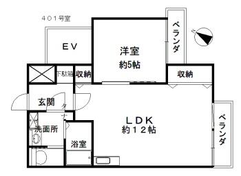 【ハトマークサイト】埼玉県川口市芝新町の 奥田ビル401 1LDK マンション