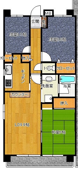 【ハトマークサイト】埼玉県春日部市上蛭田の イトーピア豊春 401 3LDK 中古マンション