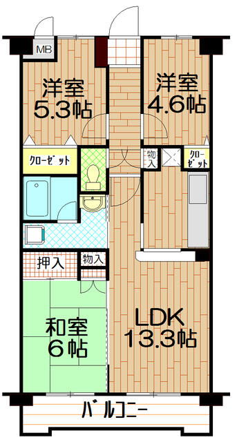【ハトマークサイト】埼玉県戸田市大字新曽の リファインドレリシュ102 3LDK マンション