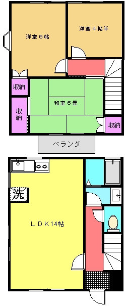 【ハトマークサイト】埼玉県上尾市泉台3丁目の パークヒルズ上尾B 3LDK テラスハウス