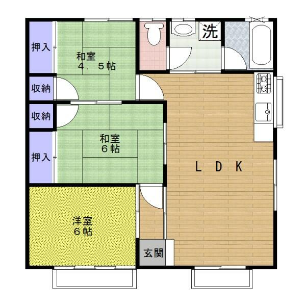 【ハトマークサイト】埼玉県三郷市三郷3丁目の コーポイシイ101 3LDK アパート