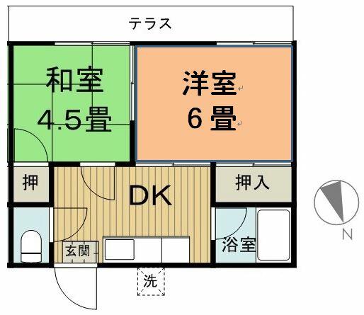 【ハトマークサイト】埼玉県春日部市粕壁東5丁目の 和光コーポラス202 2DK アパート