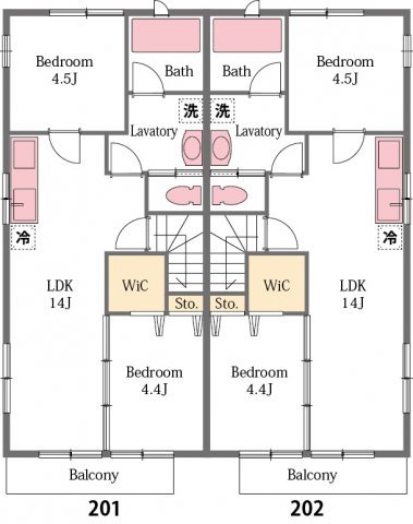 【ハトマークサイト】埼玉県東松山市六軒町の ソレジャート 202 2LDK アパート