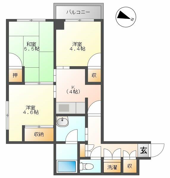 【ハトマークサイト】千葉県市川市市川南4丁目の 秀英ハイツ市川 102 3K マンション