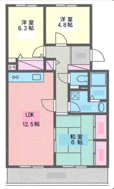 【ハトマークサイト】千葉県千葉市稲毛区山王町の スカイビュー302 3LDK マンション