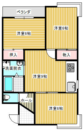 【ハトマークサイト】千葉県東金市田間の 田間エクセルコートA102 3LDK マンション