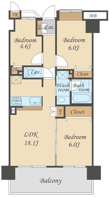 【ハトマークサイト】千葉県千葉市中央区登戸1丁目の アルファグランデ千葉 903 3LDK 中古マンション