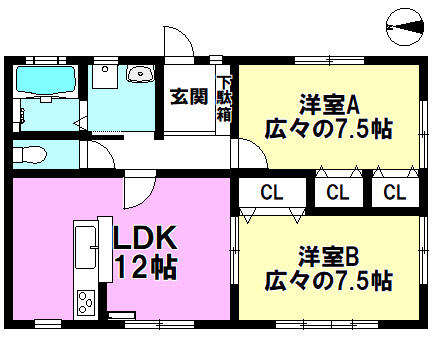 【ハトマークサイト】千葉県船橋市三山9丁目の カサフローラ三山101 2LDK アパート