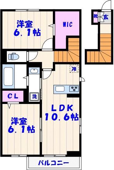 【ハトマークサイト】千葉県市川市欠真間1丁目の ファミールA201 2LDK アパート