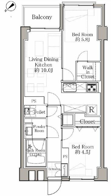 【ハトマークサイト】東京都武蔵野市吉祥寺本町1丁目の 迦葉武蔵野第3マンション102 2LDK 中古マンション