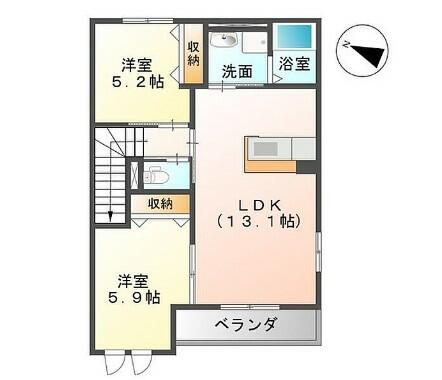 【ハトマークサイト】千葉県木更津市金田東4丁目の アクアルーチェ202 2LDK アパート