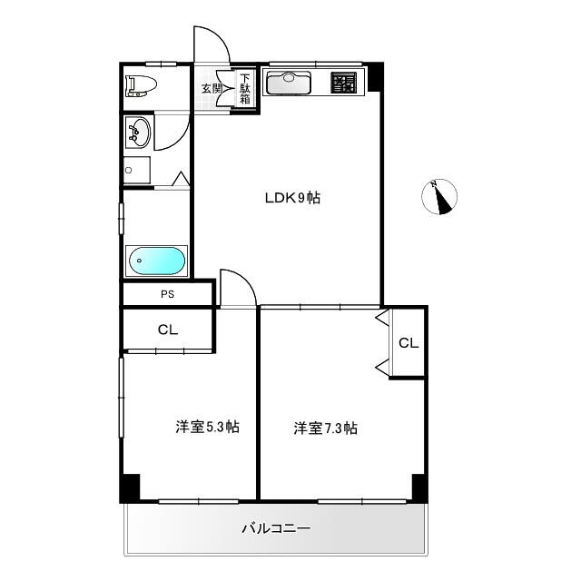 【ハトマークサイト】東京都大田区東雪谷3丁目の 雪谷メゾンネージュ303 2LDK マンション