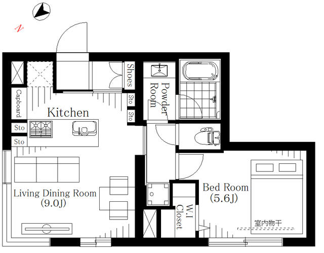【ハトマークサイト】東京都杉並区西荻北3丁目の シャトレーヌ西荻101 1LDK 中古マンション