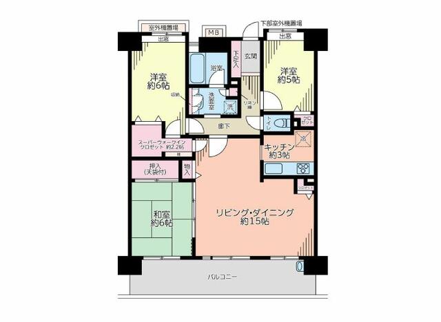 【ハトマークサイト】千葉県柏市柏の デュオガーデン柏見晴らしの丘604 3LDK マンション