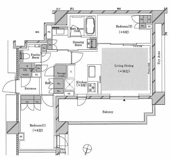 【ハトマークサイト】東京都渋谷区代々木3丁目の ブランズ代々木参宮橋103 2LDK マンション