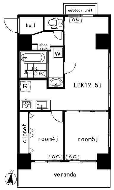 【ハトマークサイト】東京都大田区新蒲田2丁目の Lares－L（ラレース－エル） 401 2LDK マンション