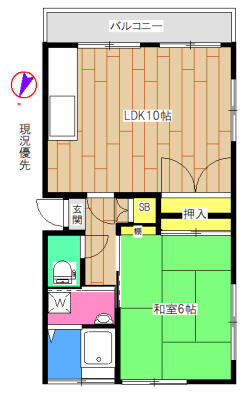 【ハトマークサイト】東京都北区王子本町1丁目の オカダビル202 1LDK マンション
