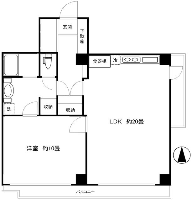 【ハトマークサイト】東京都中野区中野5丁目の KMビル301号室 1LDK マンション