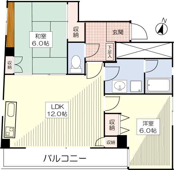 【ハトマークサイト福島】東京都武蔵野市吉祥寺本町4丁目の 井野ビル 303 2LDK マンション