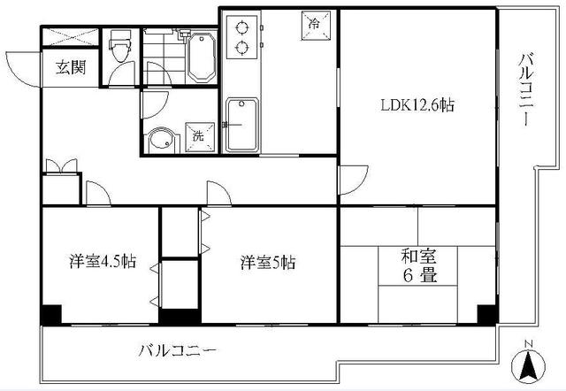 【ハトマークサイト】東京都世田谷区千歳台4丁目の ロイヤルパーク 502 3LDK マンション