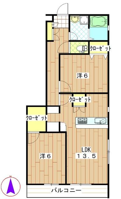 【ハトマークサイト】東京都板橋区大原町の リベルテ三田102 2LDK マンション