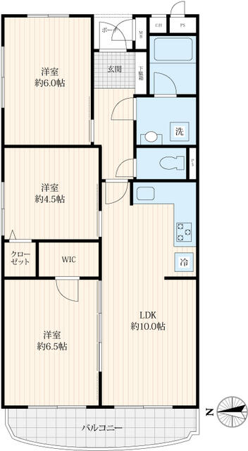 【ハトマークサイト】埼玉県川口市青木2丁目の 東建ニューハイツ川口 401 3LDK 中古マンション