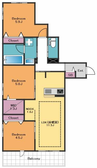 【ハトマークサイト】東京都世田谷区深沢5丁目の オカバ世田谷深沢ヘーベルメゾン301 3LDK マンション