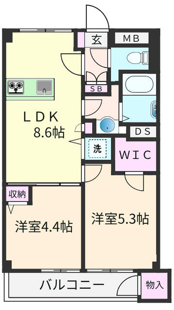 【ハトマークサイト】東京都武蔵野市境南町4丁目の 境南マンション 2LDK 中古マンション