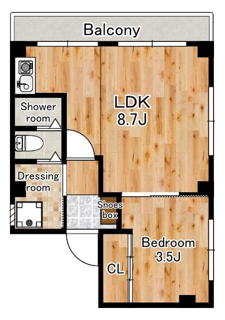 【ハトマークサイト】東京都立川市高松町2丁目の マリアンビル 201 1LDK マンション