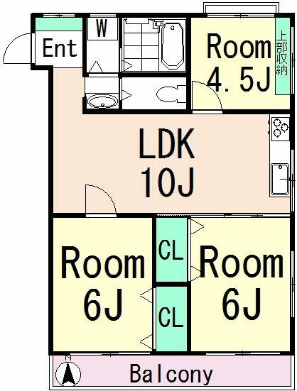 【ハトマークサイト】東京都杉並区清水3丁目の 妙正寺池パールハイツ201 3LDK マンション