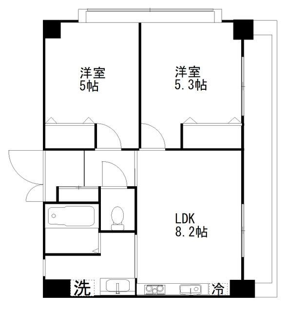 【ハトマークサイト】東京都台東区元浅草1丁目の ネビヤビル301 2LDK マンション